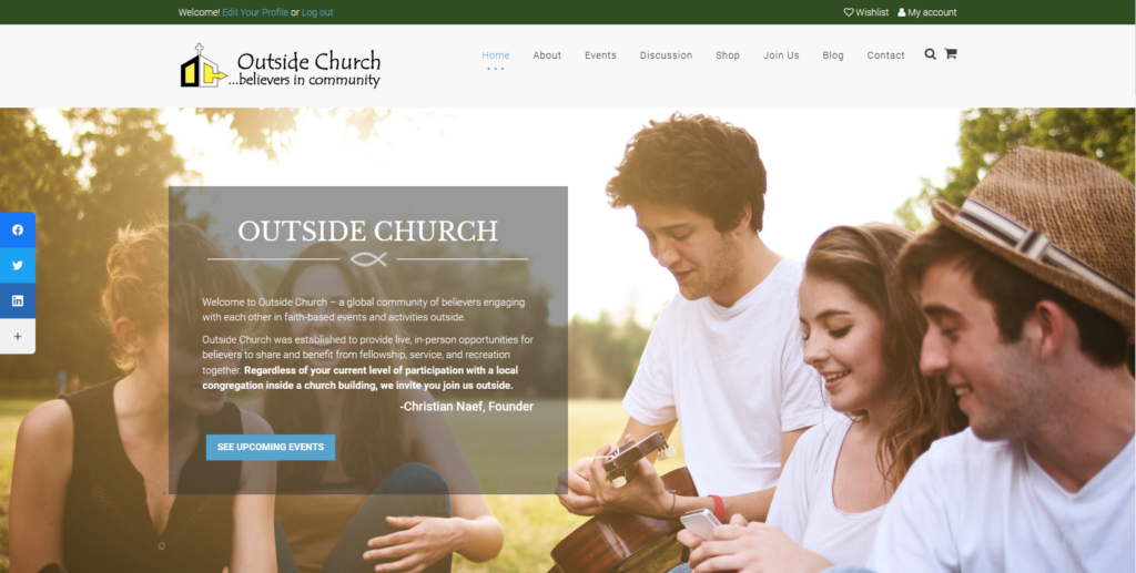 Welcome to the new website for Outside Church - Outside Church